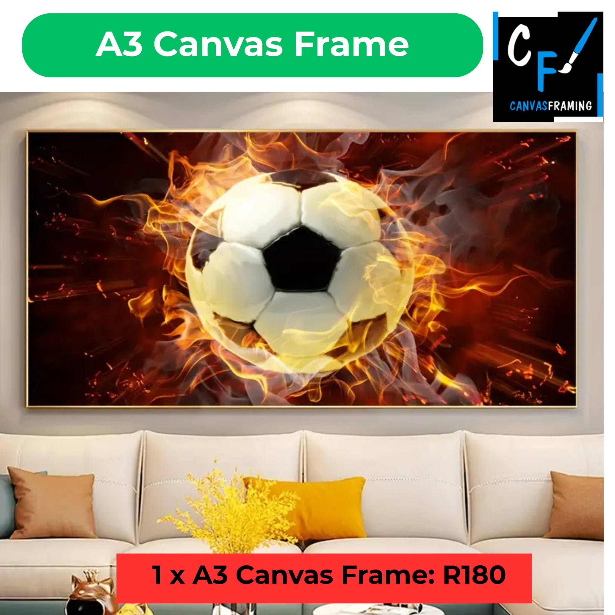A3 Canvas Print and Frame: R180 - Canvas Printing and Framing
