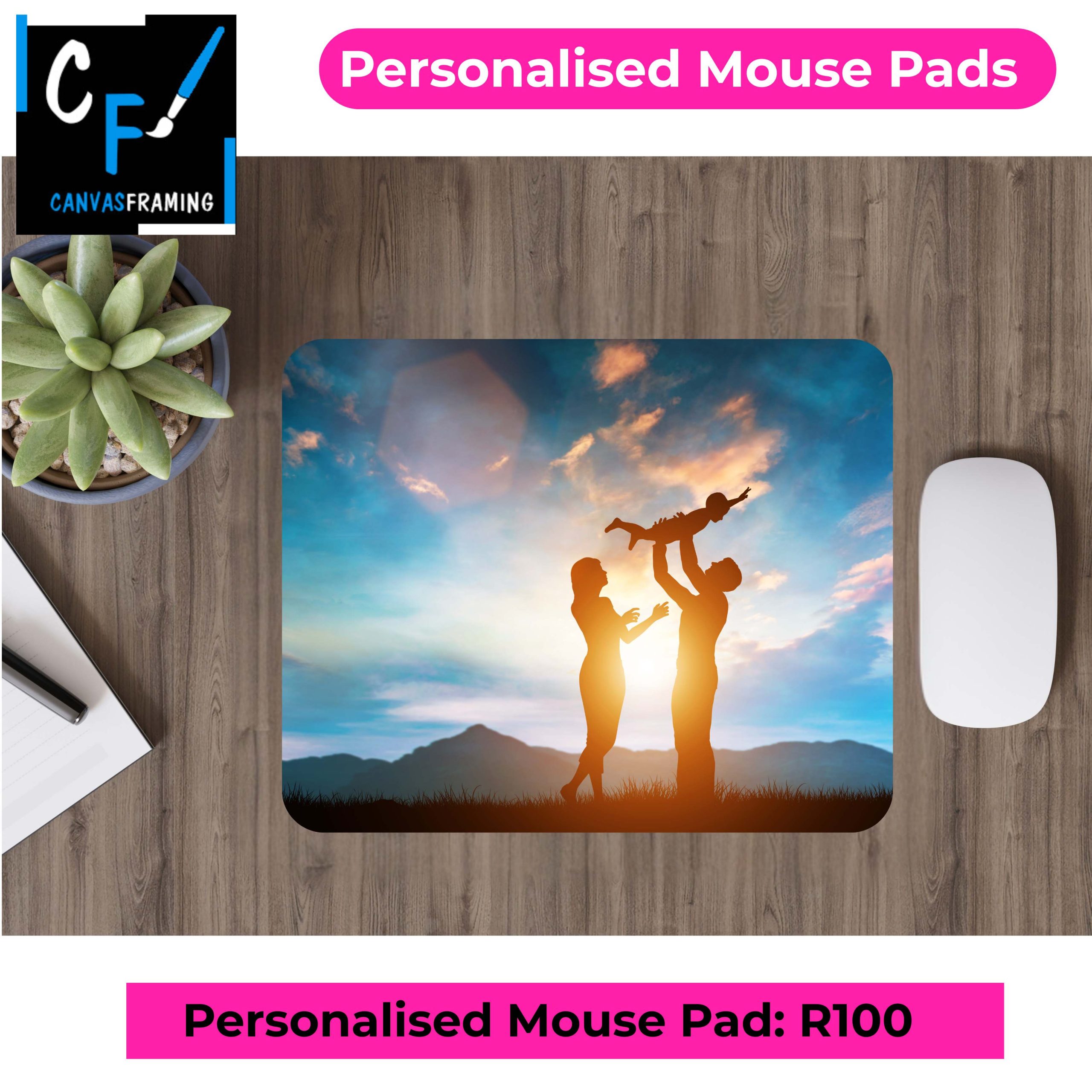 Personalised Mouse Pad - Canvas Printing and Framing